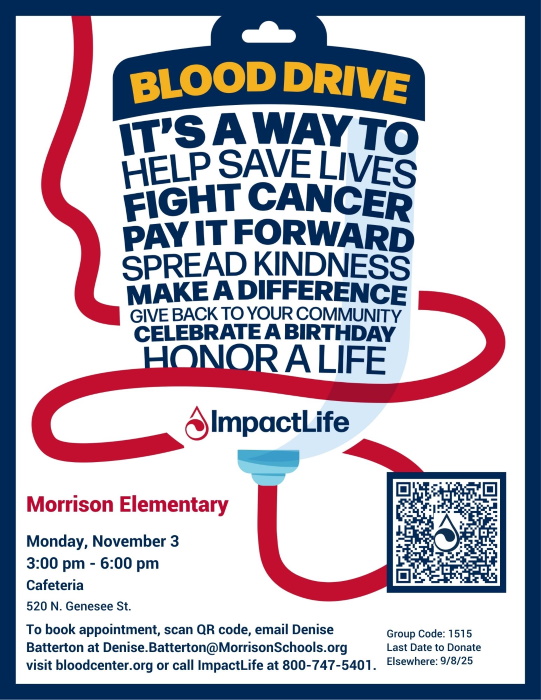 Reserve November 3 for a Blood Drive Donation - thecity1